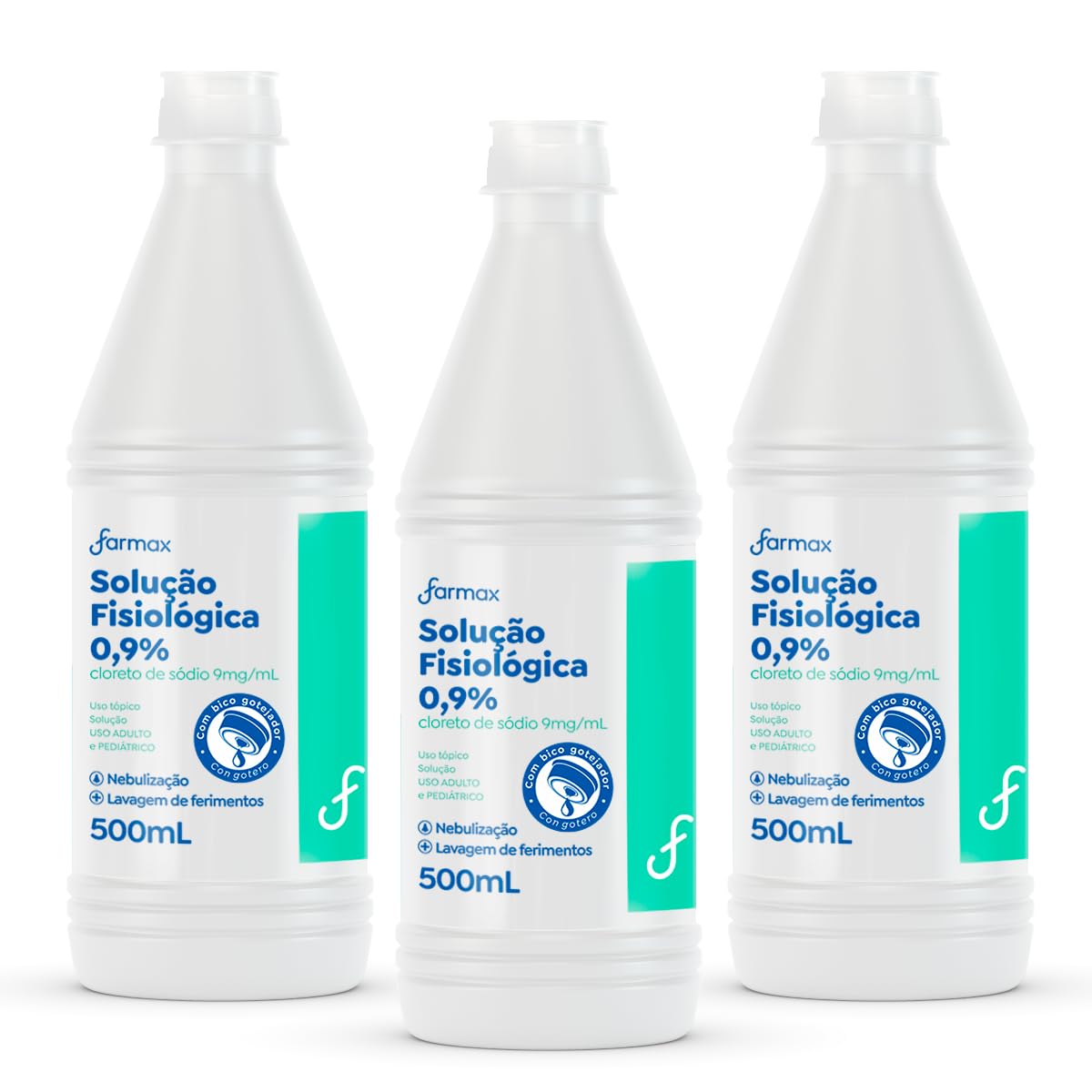 Kit 3 Soro Fisiológico Sorimax Farmax 500ml | Amazon.com.br