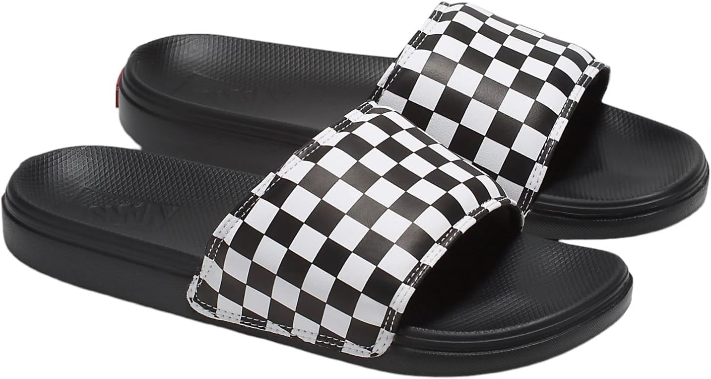 Amazon.com | Vans, Men's Slide-On Sandals (Black/White Checkered, 10 ...