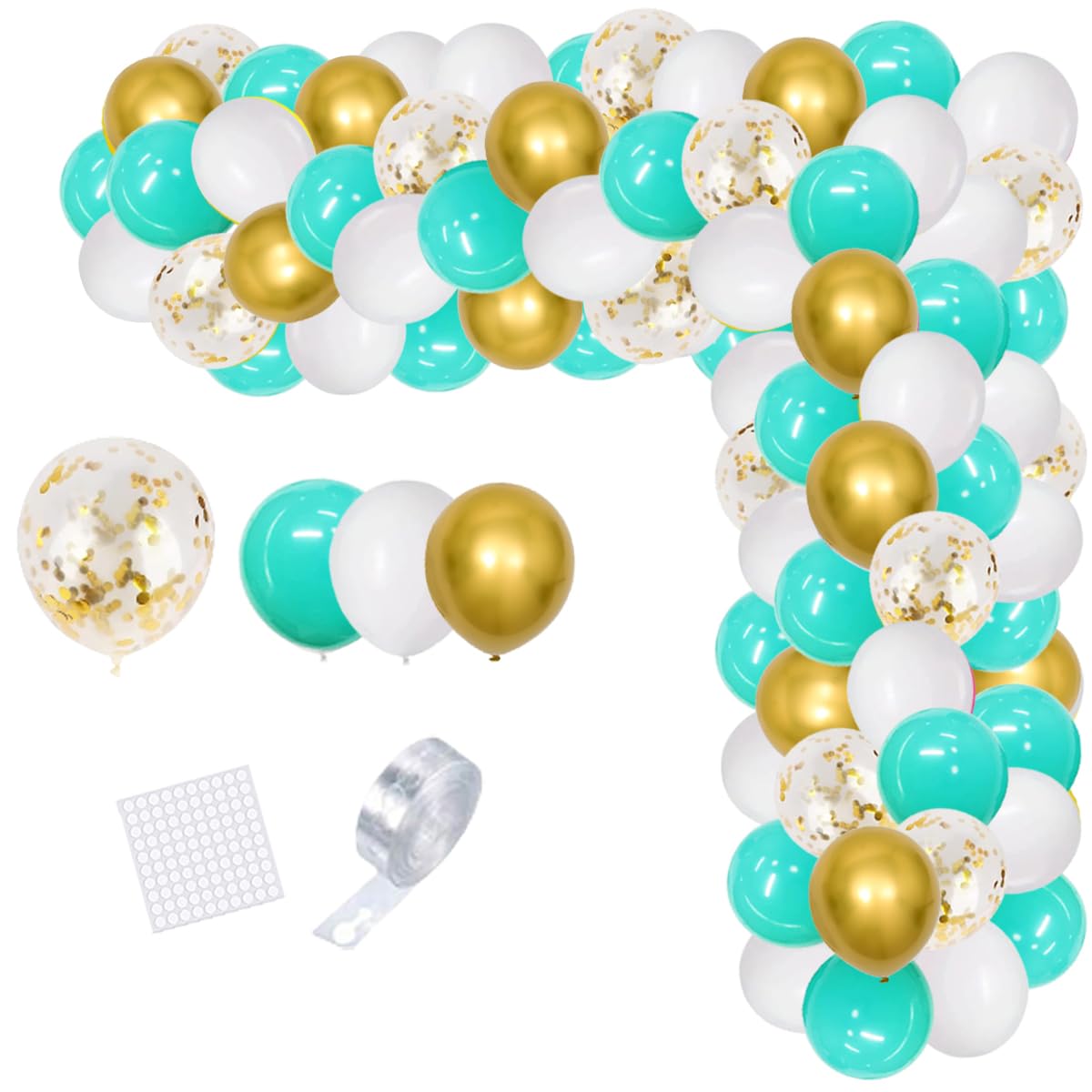 Globos Turquesas Y Bodas Arco Para Globos Fondo Redondo 150cm