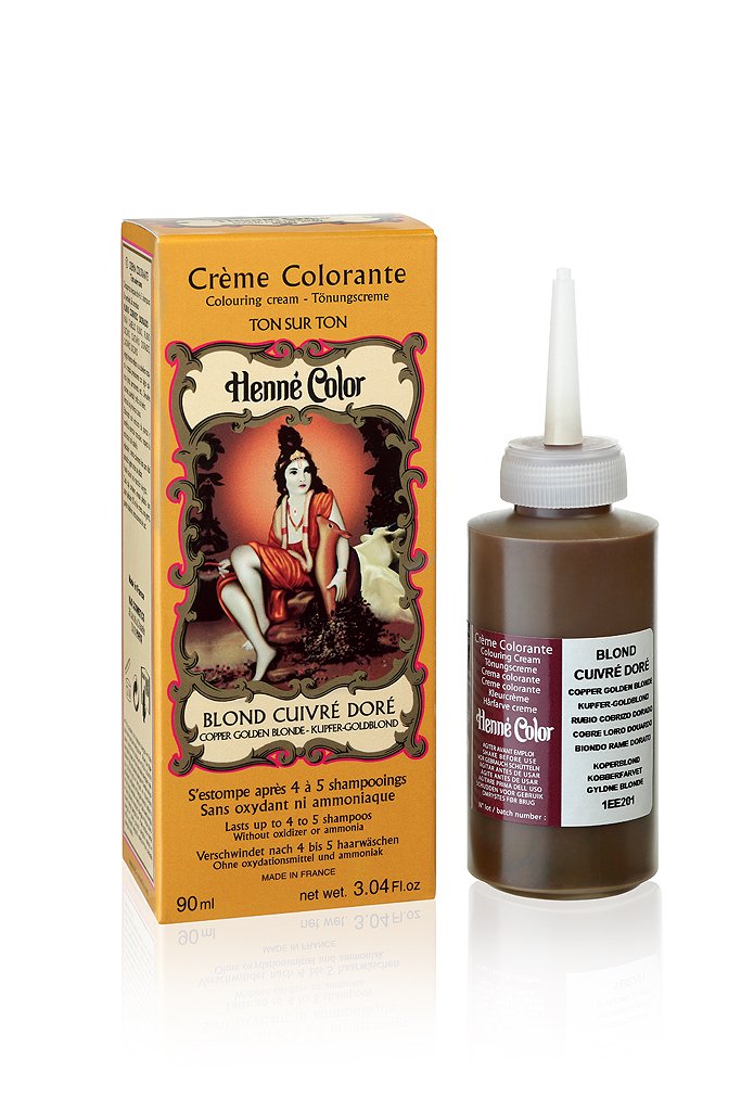 Henne Color Copper Gold Blonde Henna Hair Colouring Cream 90 ml ...
