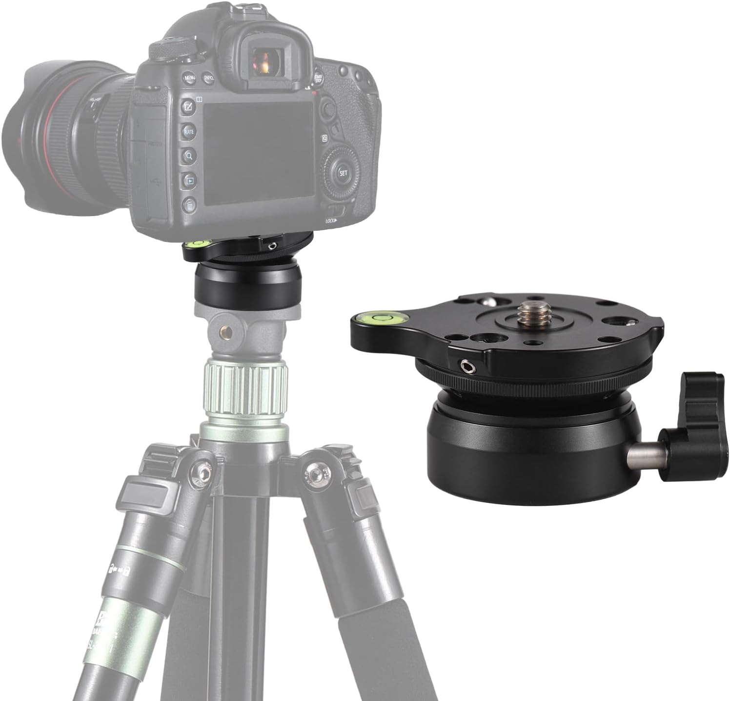 Amazon.com : Andoer Tripod Levelling Base, Levelling Ball Head Camera ...