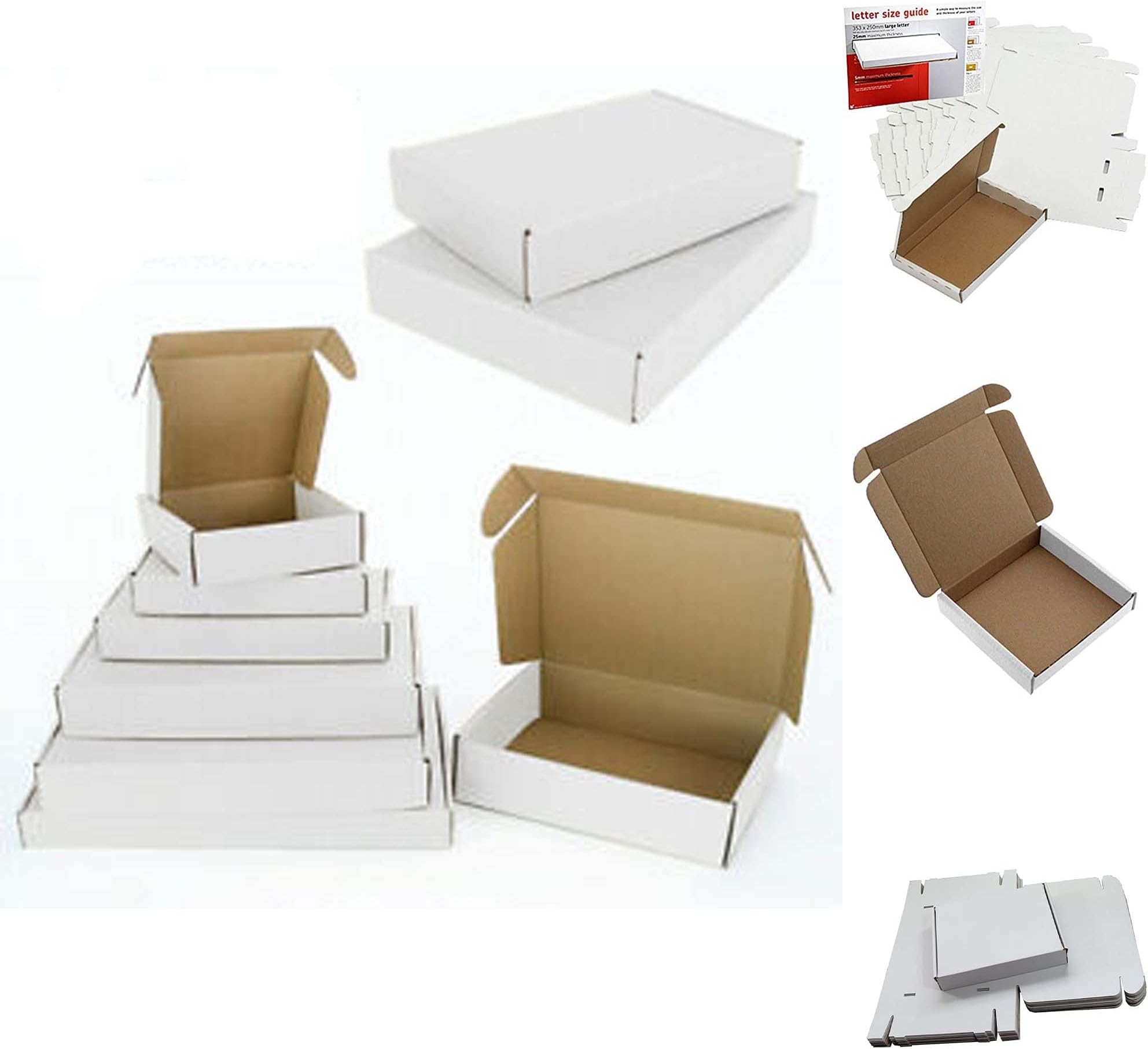 Crafty Cat 10Pcs Coloured Cardboard Gift Boxes with 10Pcs Thank You ...