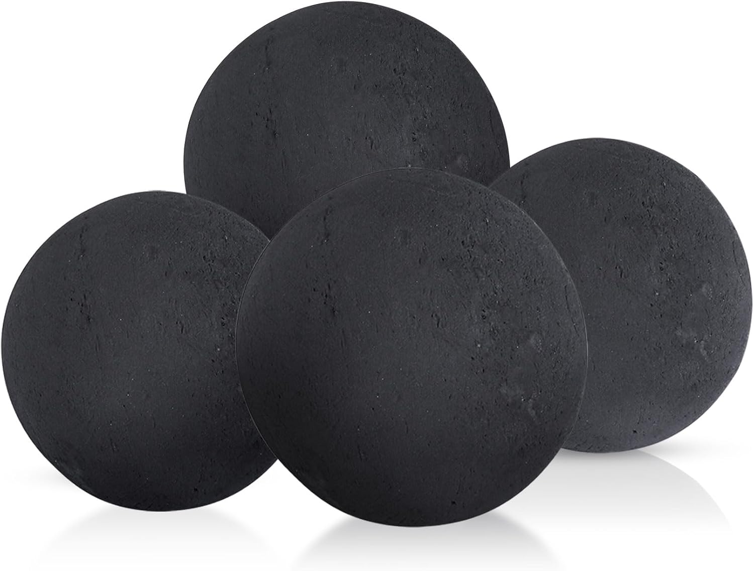 Amazon.com : FlameDuty Ceramic Fire Balls for Fire Pit, Set of 4 Round ...