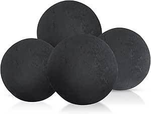 Amazon.com : FlameDuty Ceramic Fire Balls for Fire Pit, Set of 4 Round ...