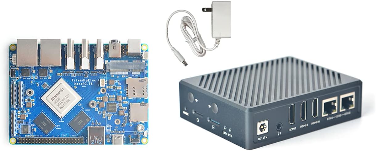 Amazon.com: NanoPC-T6 Open Source Mini WiFi Router with LPDDR4X 16GB RAM 256GB eMMC 6Tops NPU ...