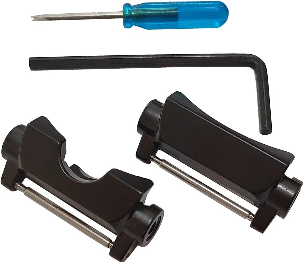 Amazon.com: RichieStrap] black Metal Adapters Kit for 24mm Watch Band ...