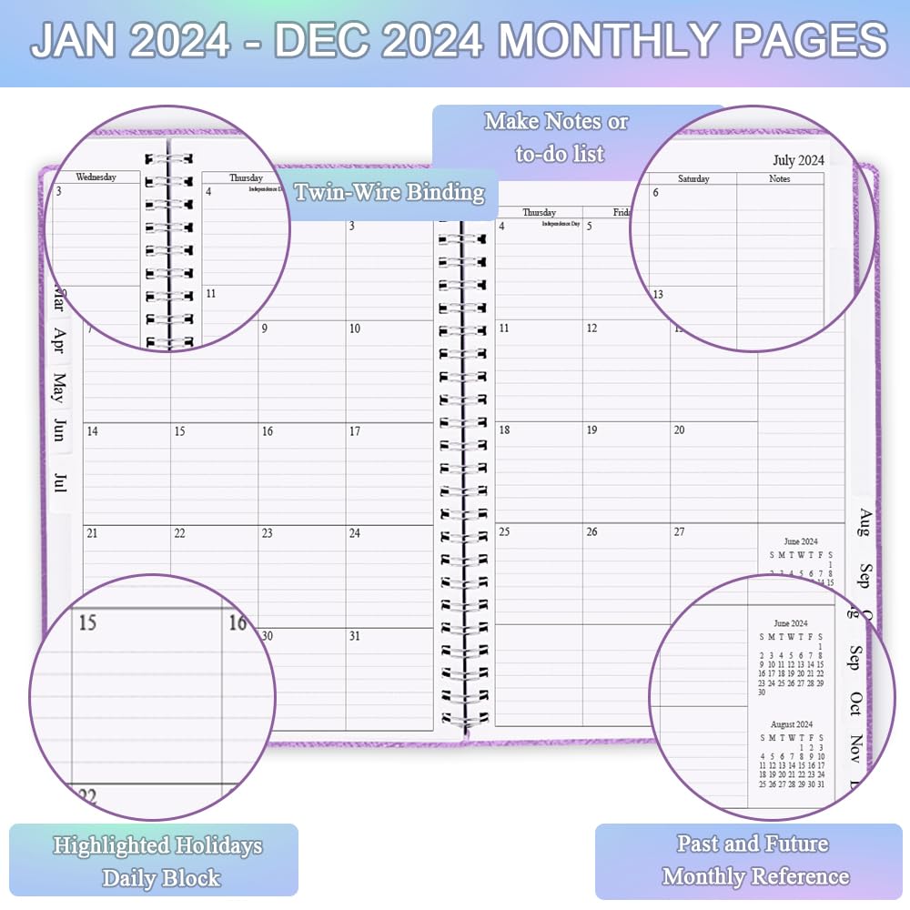 Snapklik.com : 2024 Planner - Large 2024 Weekly & Monthly Planner ...