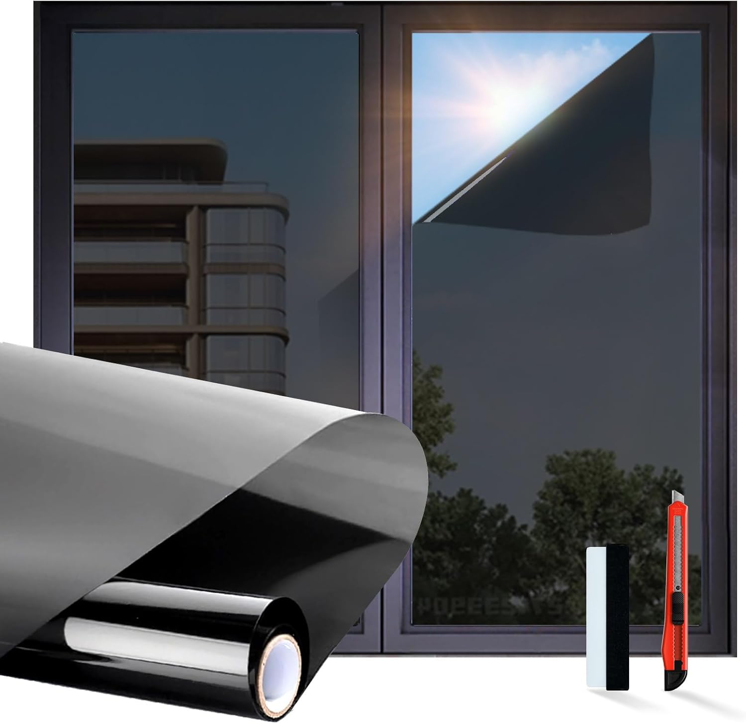 Amazon.com: ADD.HERES One Way Window Privacy Film, Sun Blocking Anti UV ...