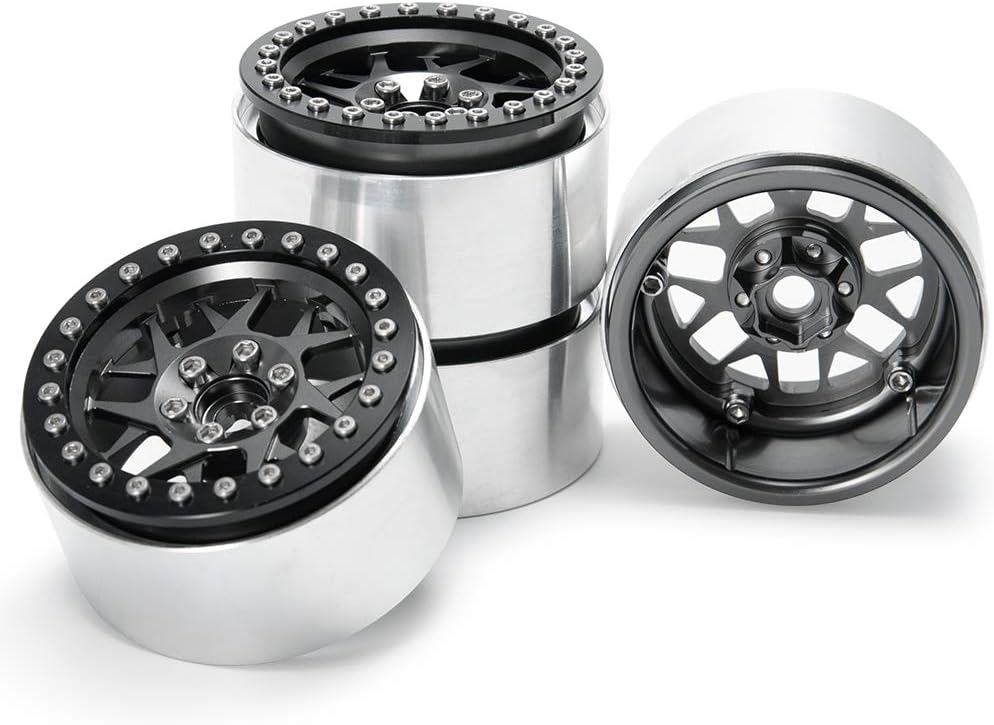 Amazon.com: RCLIONS Aluminum Alloy 2.2" Beadlock Wheels Rims with ...
