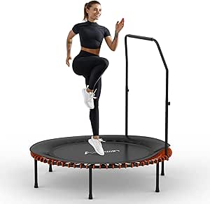 ADVWIN 40" Rebounder Mini Trampoline with Adjustable Foam Handle ...