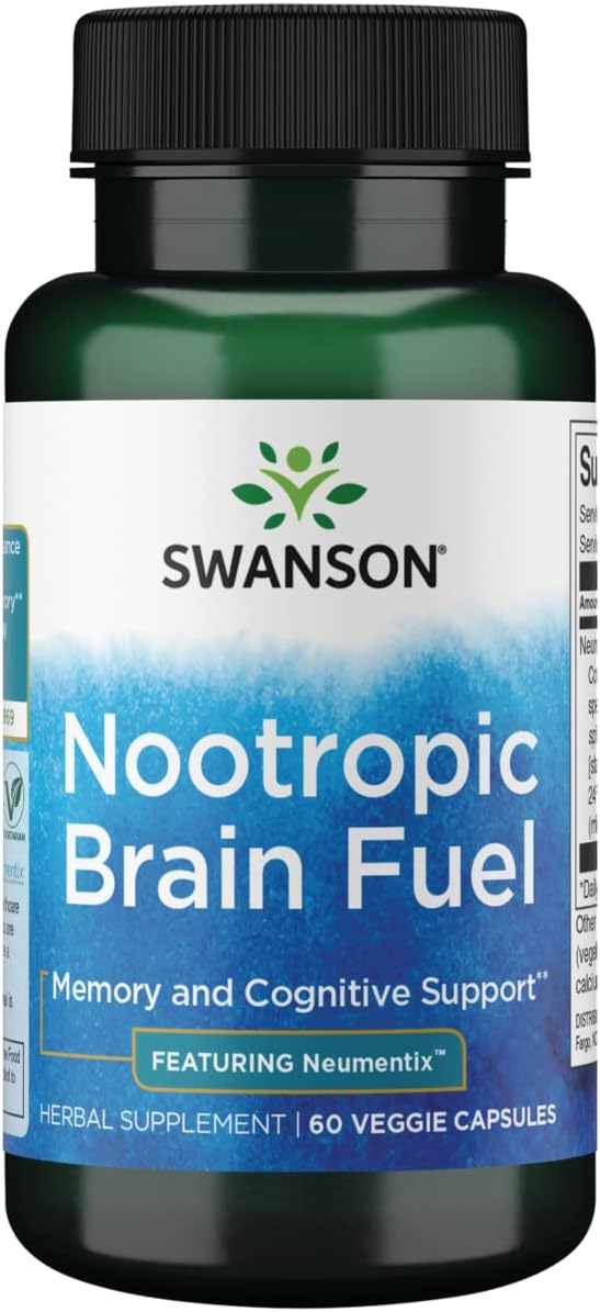 Amazon.com: Swanson Nootropic Brain Fuel - Featuring Neumentix 450 mg ...
