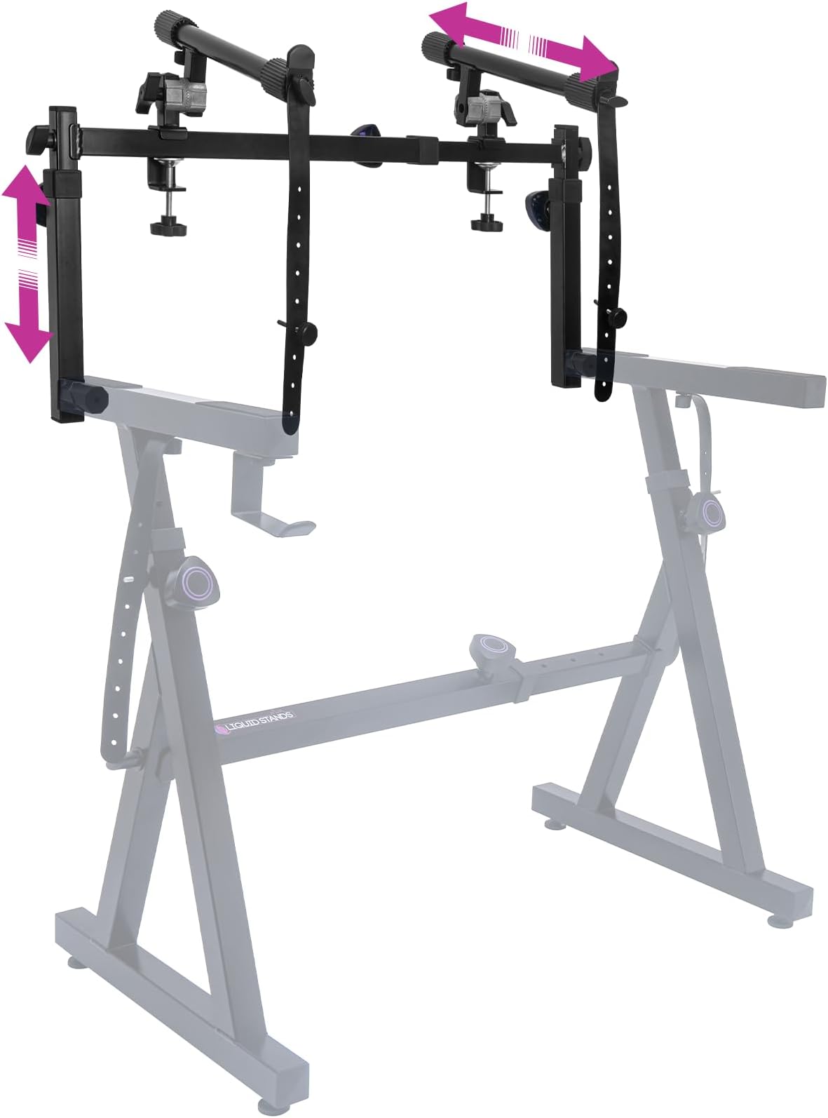 Amazon.com: Liquid Stands 2 Tier Keyboard Stand Attachment with Straps ...