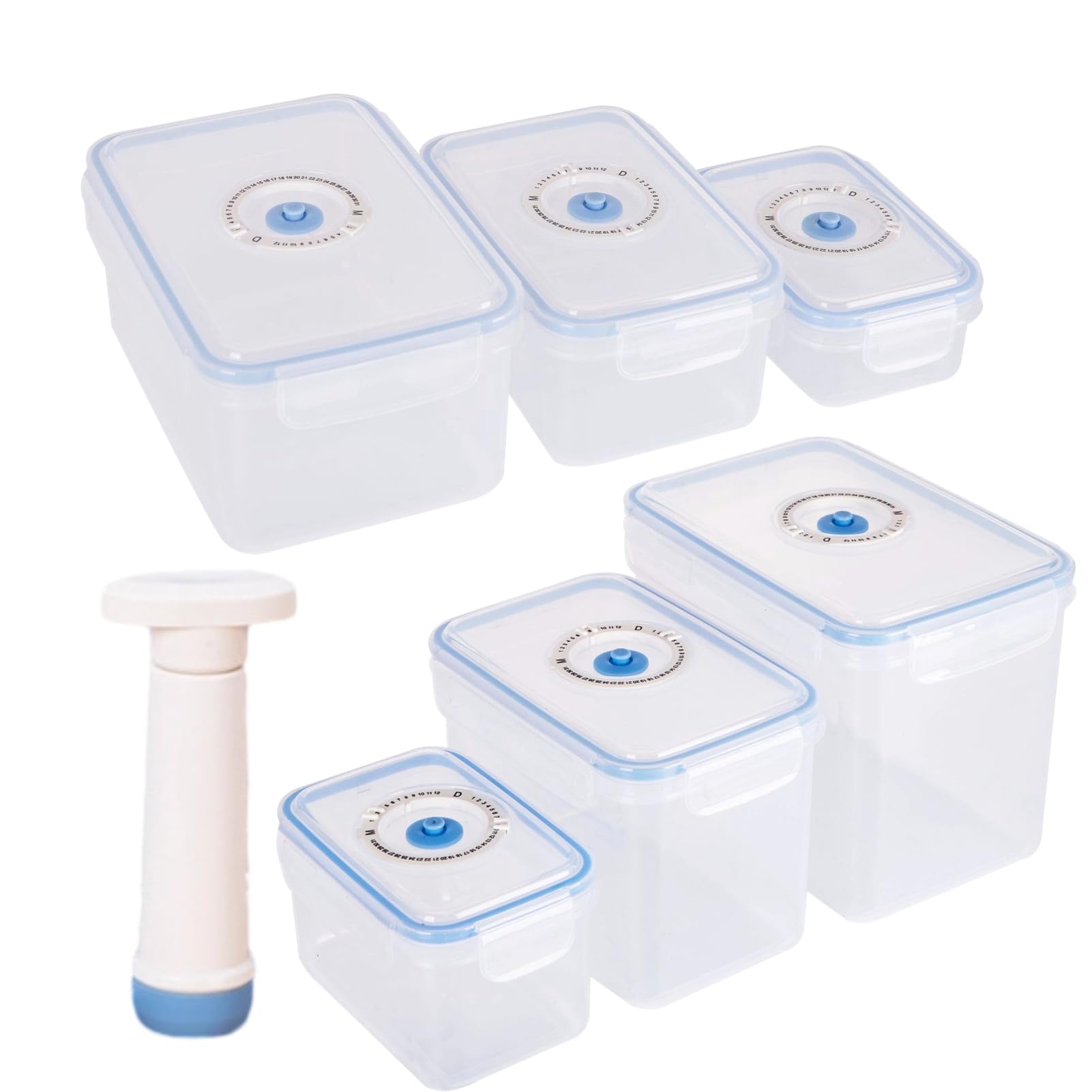 Amazon.com: GOVNPJ Vacuum Seal Containers for Food Storage 6 Pack, Food ...
