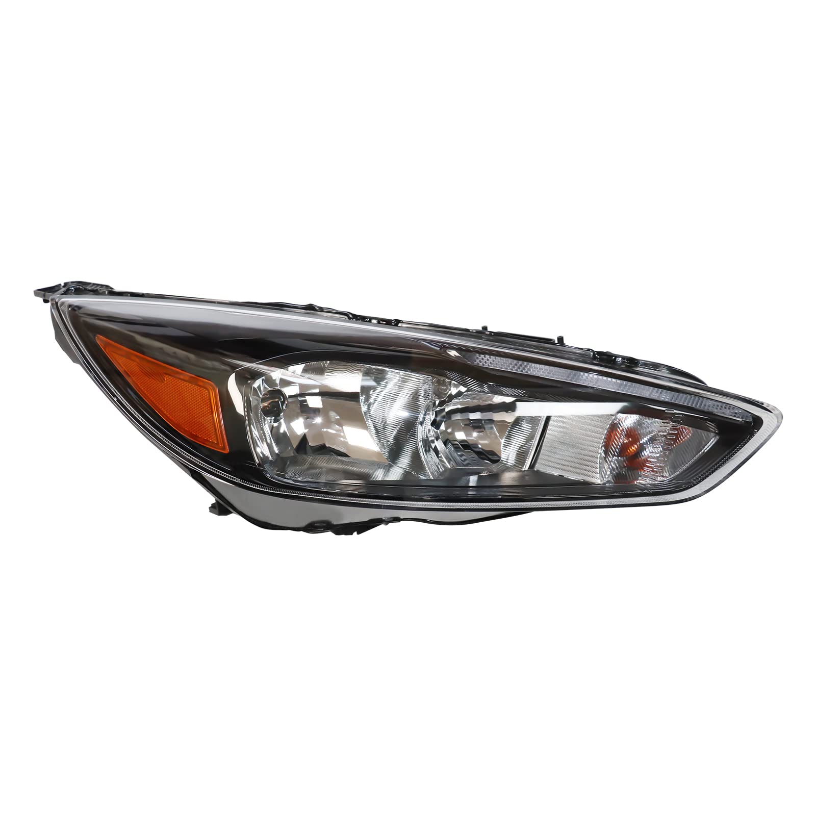 Amazon.com: Front Headlight Assembly For Ford Focus 2015-2018 Halogen w ...
