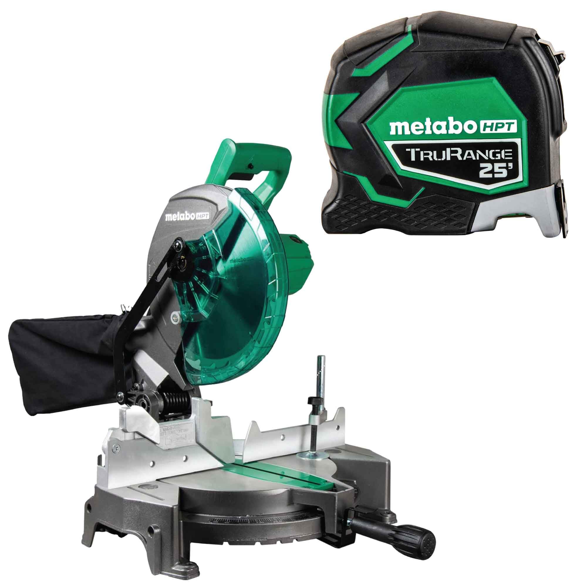Bundle of Metabo HPT Compound Miter Saw, 10" Miter Saw with Large Table ...