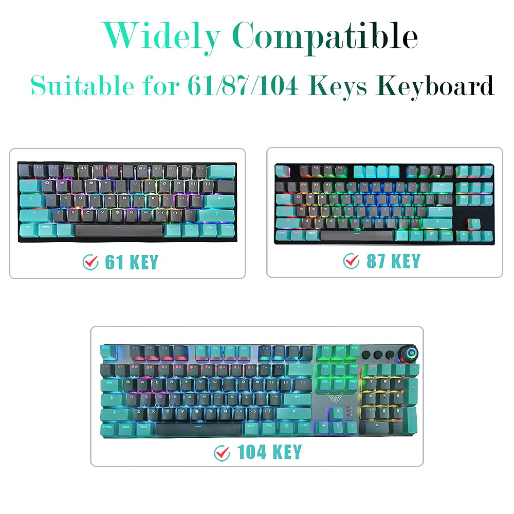 XVX Custom Keycaps 60 Percent,PBT Key caps Set Color Double Shot ...
