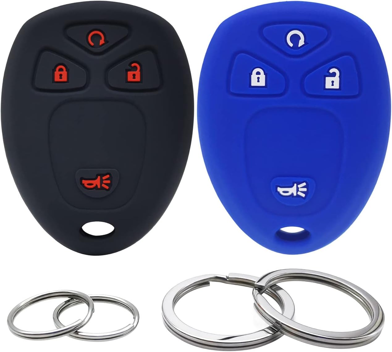 Amazon.com: Replacement Key Fob Cover Case fit for 2007 2008 2009-2016 ...