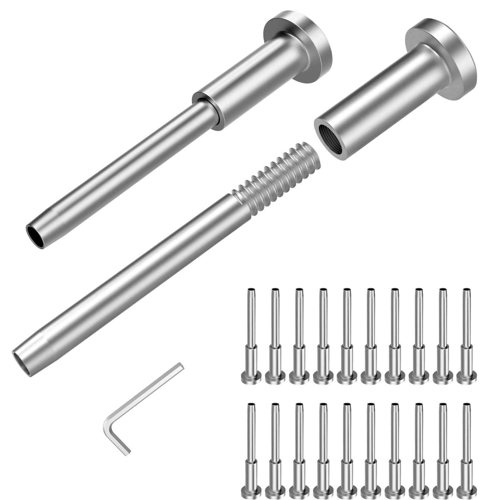 Snapklik.com : CKE 20 Pack Invisible Cable Railing Kit 1/8" Cable ...