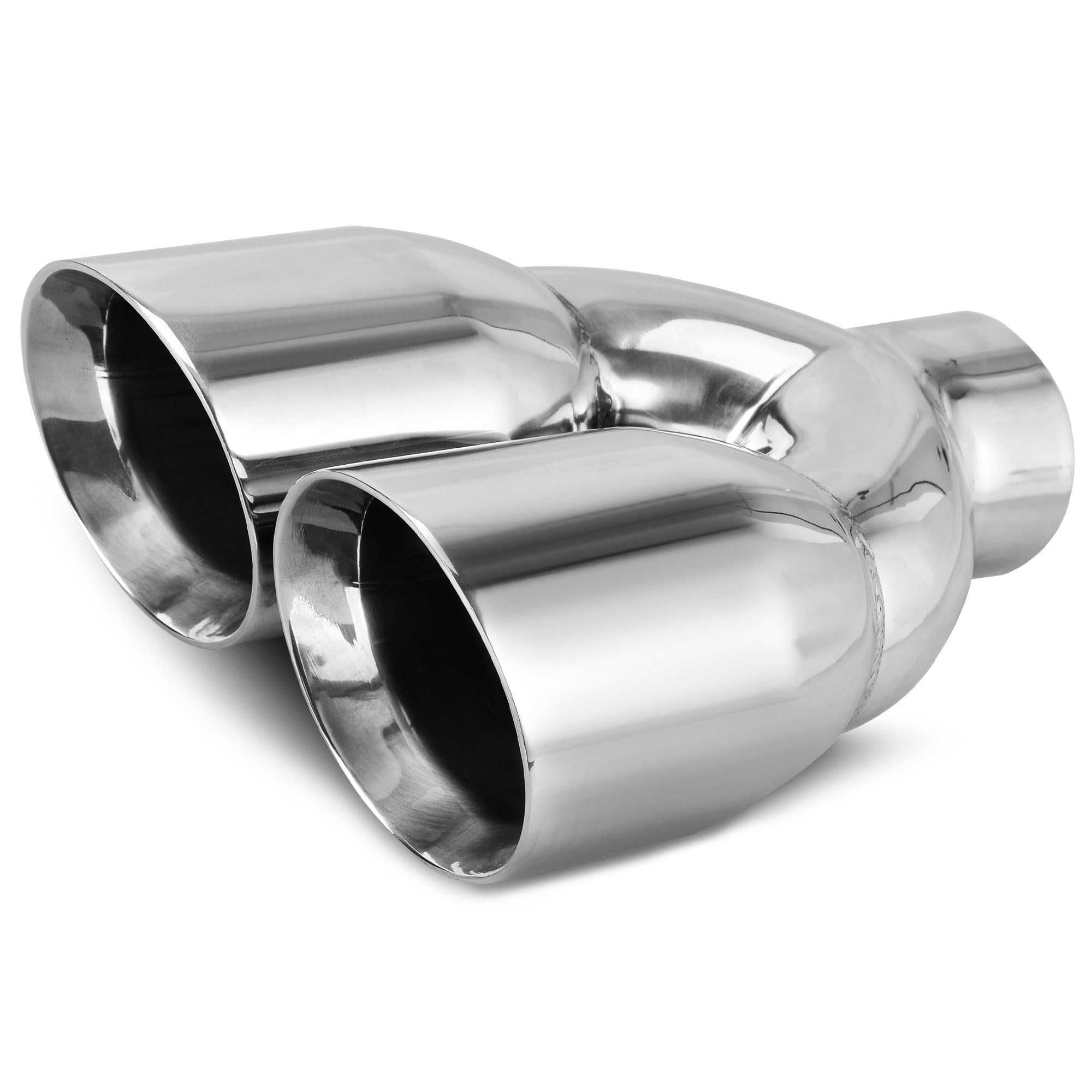 Amazon.com: YITAMOTOR 2.5 Inch Dual Exhaust Tip, 2.5" Inlet 3.5" Dual ...