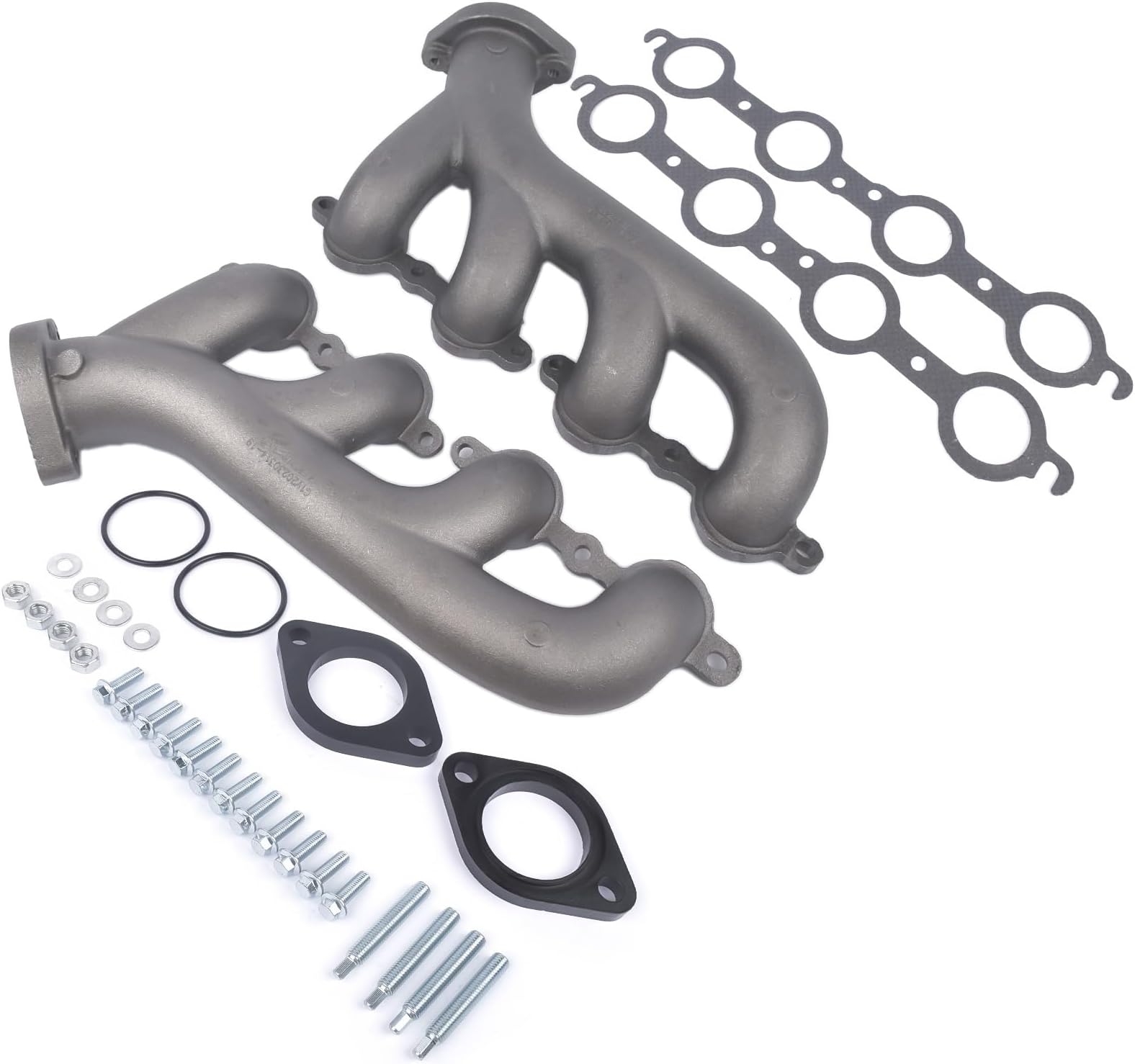 Amazon.com: GELUOXI Engine Swap Cast Iron Manifold Header Replacement ...