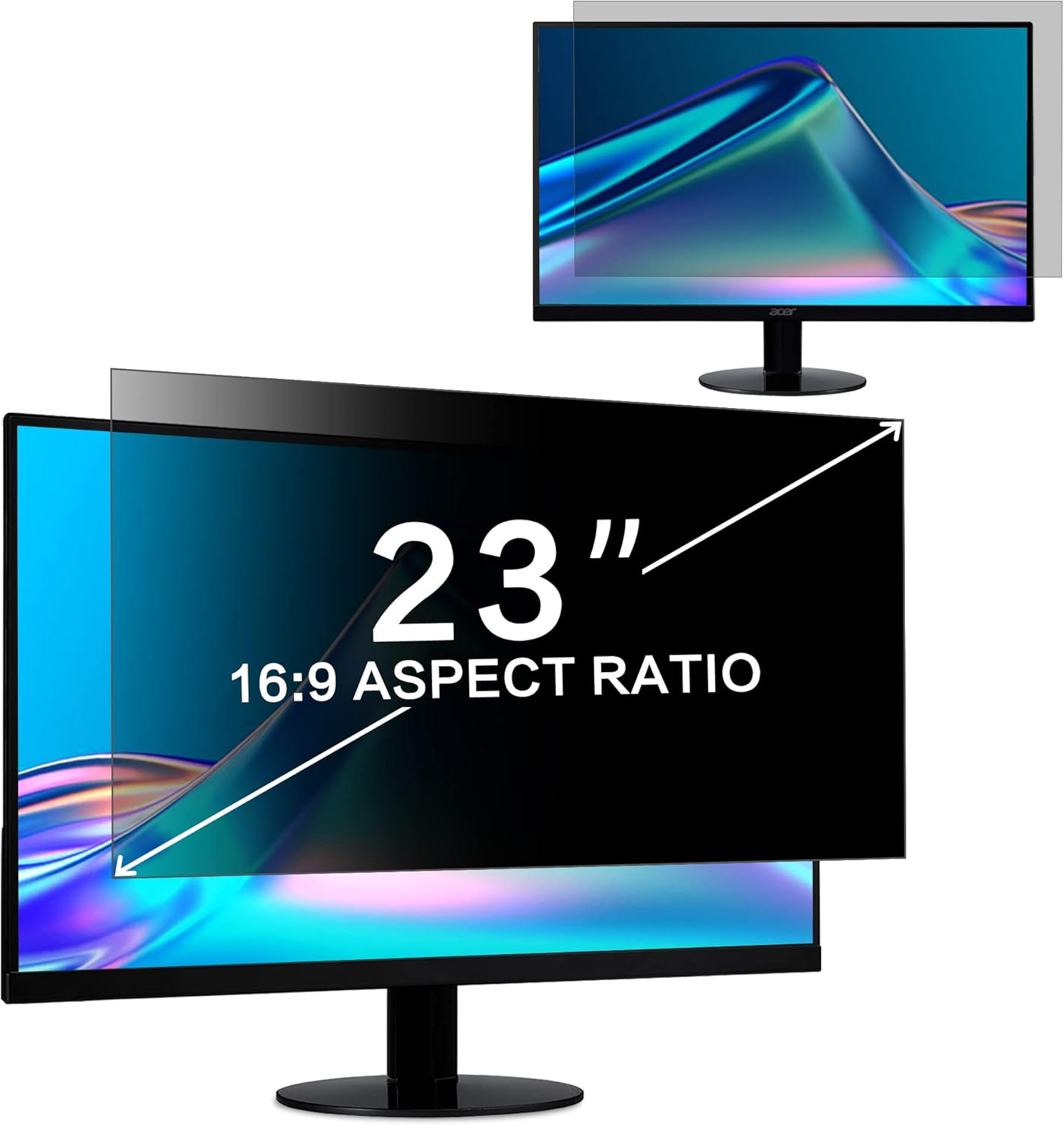 23 Inch Computer Privacy Screen Filter for 16:9 Widescreen Computer ...