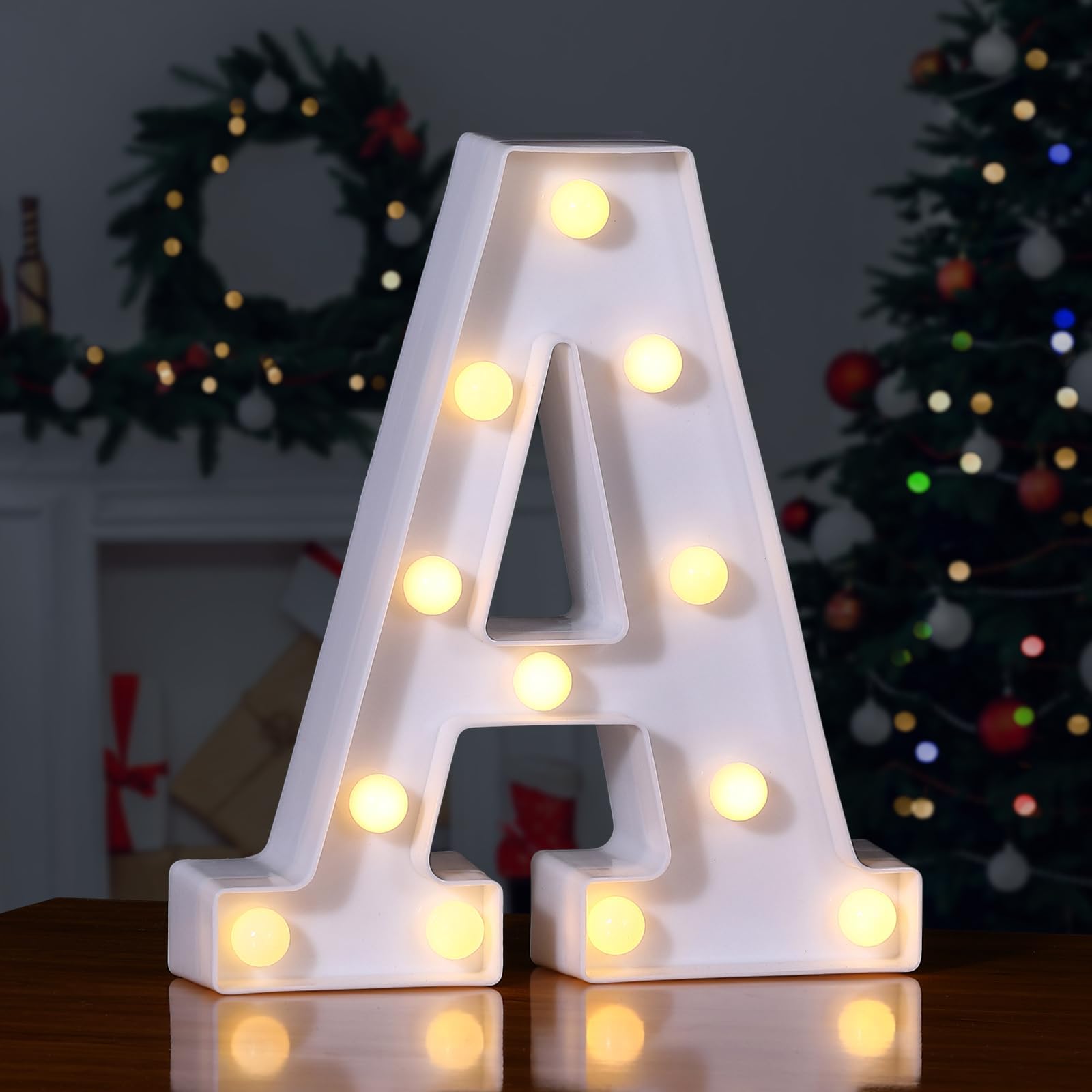 LED Marquee Letter Lights, Light Up Silver Letters for Bedroom Glitter ...