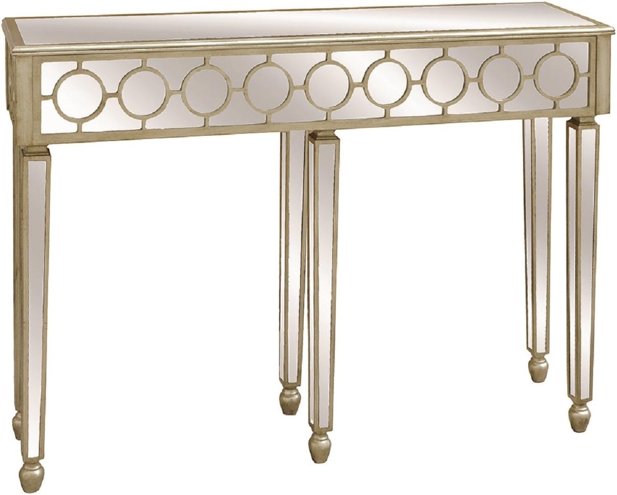 Amazon.com: Crestview Collection Wood & Mirror Furniture Circles Silver ...