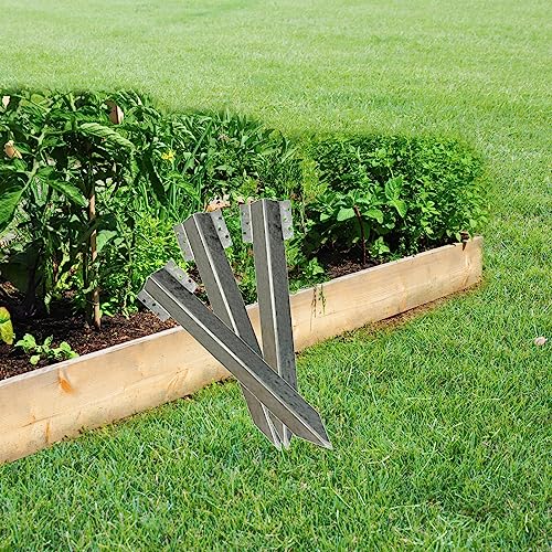 Railway Sleeper Stakes Pack of 10, Heavy Duty Steel Metal Fixing Peg ...