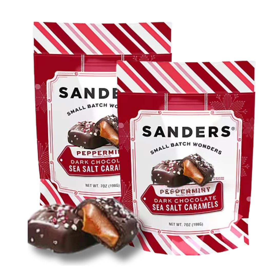Amazon.com : Sander's Sea Salt Caramels, Limited Edition Seasonal ...