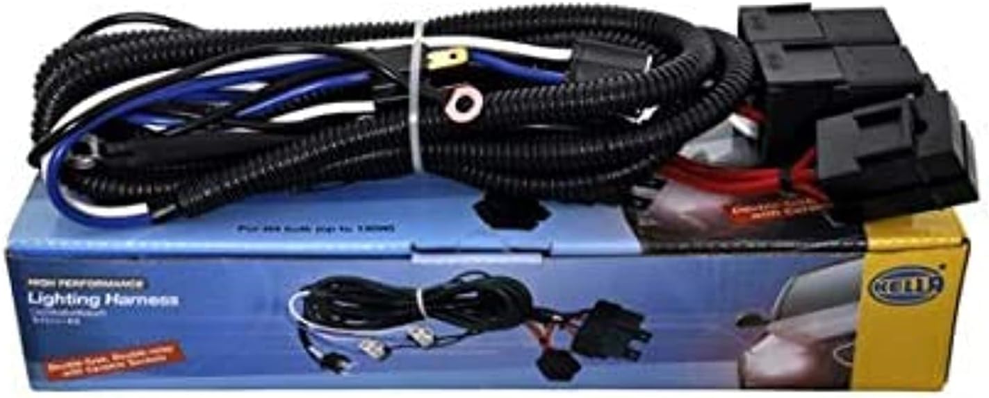 Hella H4 Headlamp Wiring Harness Relay System (130/100W) : Amazon.in ...