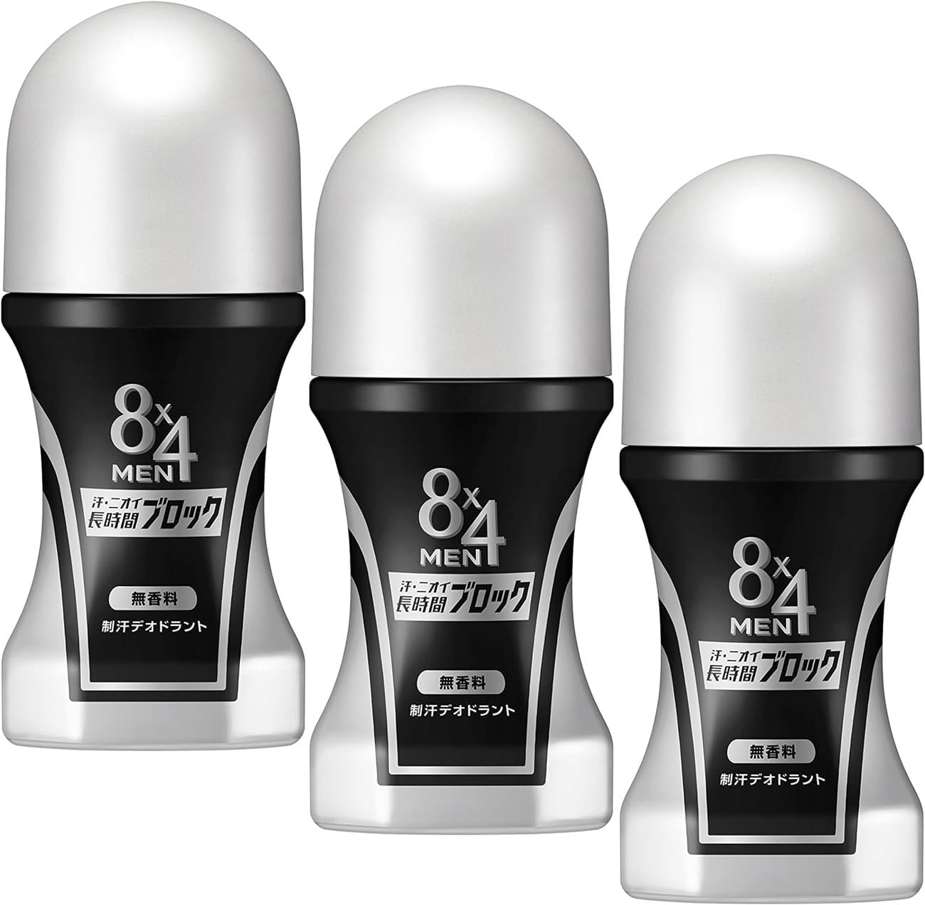 Amazon.co.jp: 【3個まとめ買い】8x4メン ロールオン 無香料 60ml 男性用 制汗剤 デオドラント : ビューティー