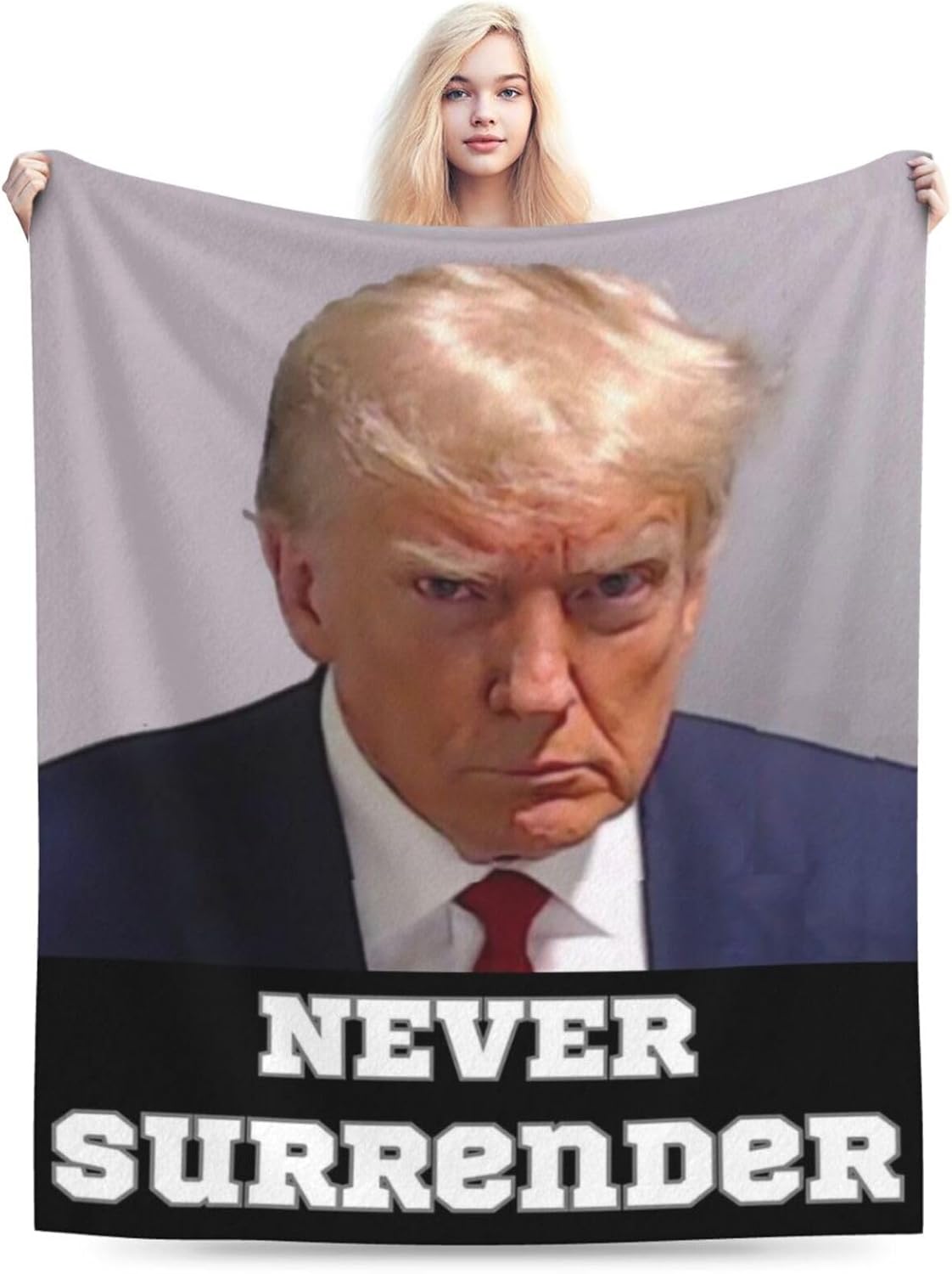 Amazon.com: Trump Mugshot Ultra-Soft Micro Fleece Blanket 3D Fashion ...