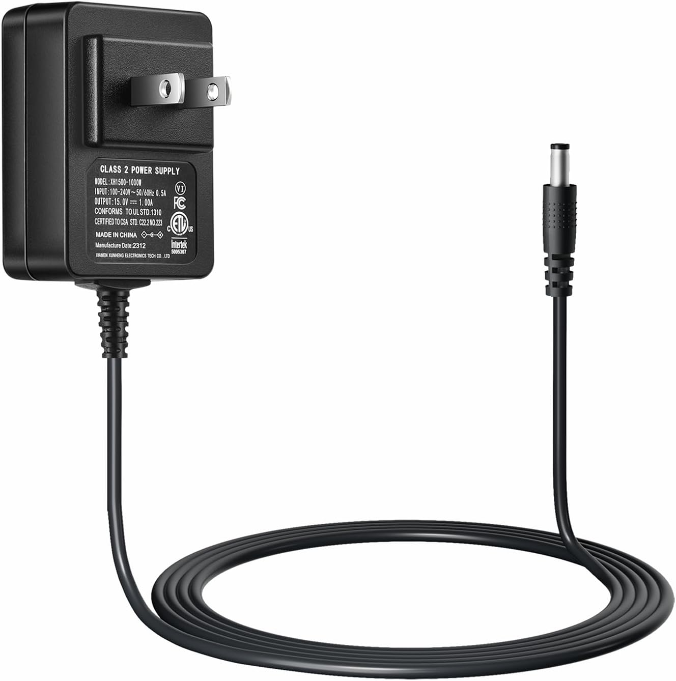 Amazon.com: 15V 2A 1.5A Switching Power Supply UL Listed 30W Universal ...