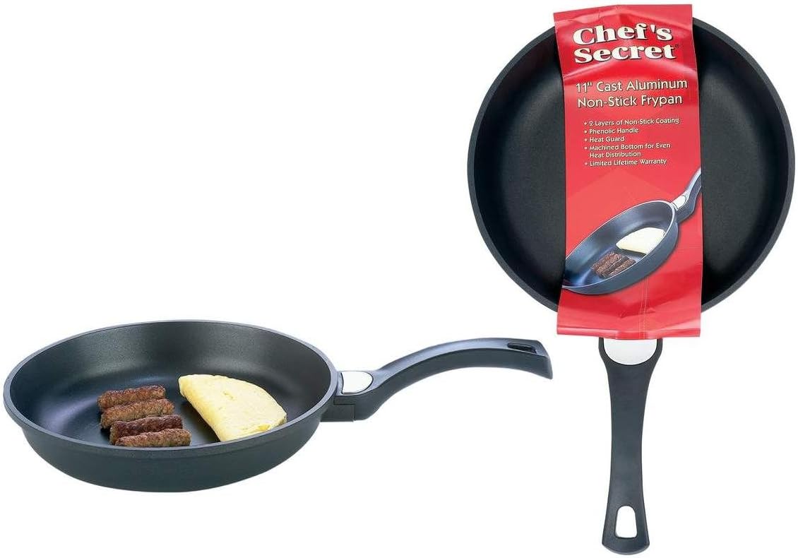 Amazon.com: 11 Cast Aluminum Fry Pan: Home & Kitchen