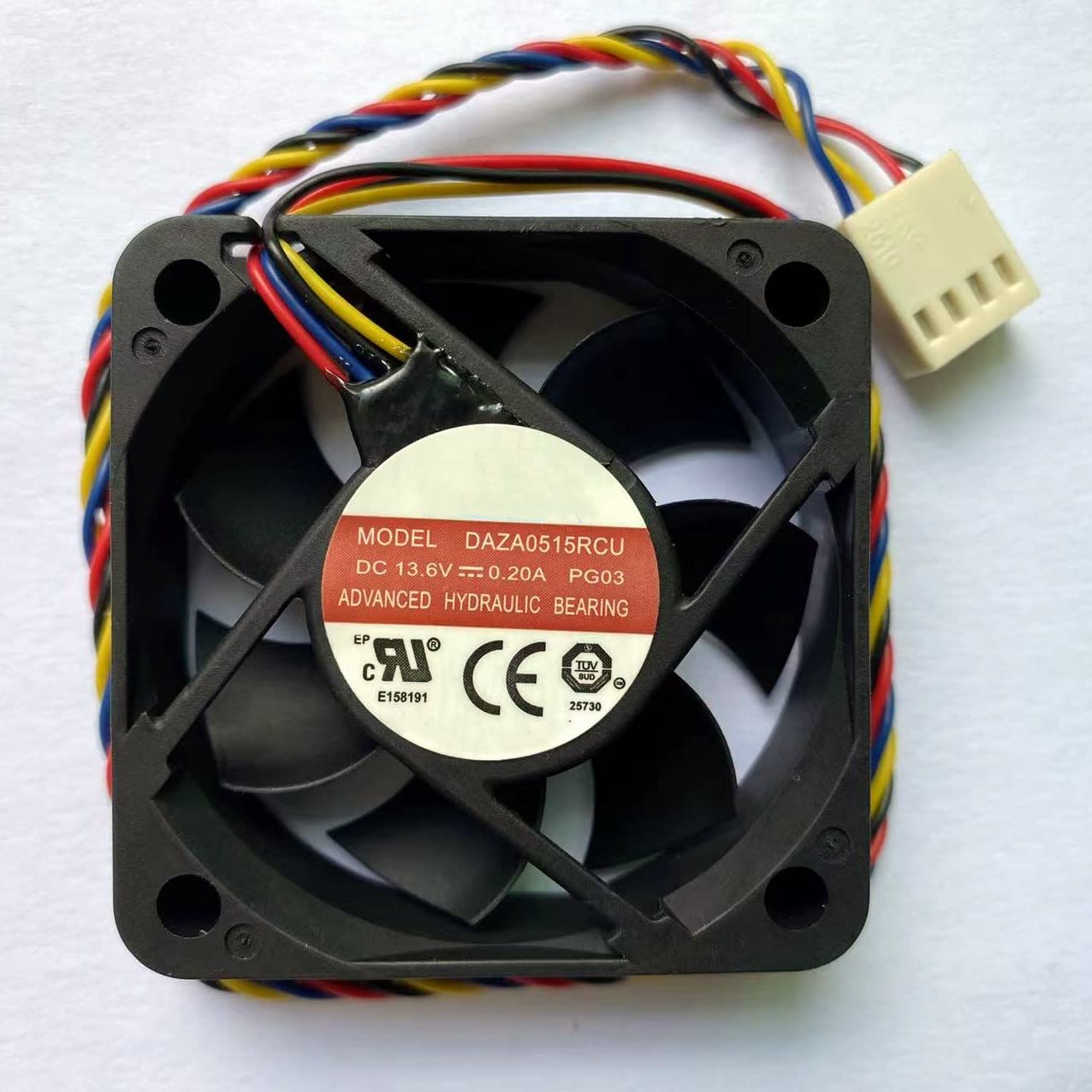 Amazon.com: DAZA0515RCU Fan for DC13.6V 0.20A 50mm L× 50mm W × 15mm H 4 ...