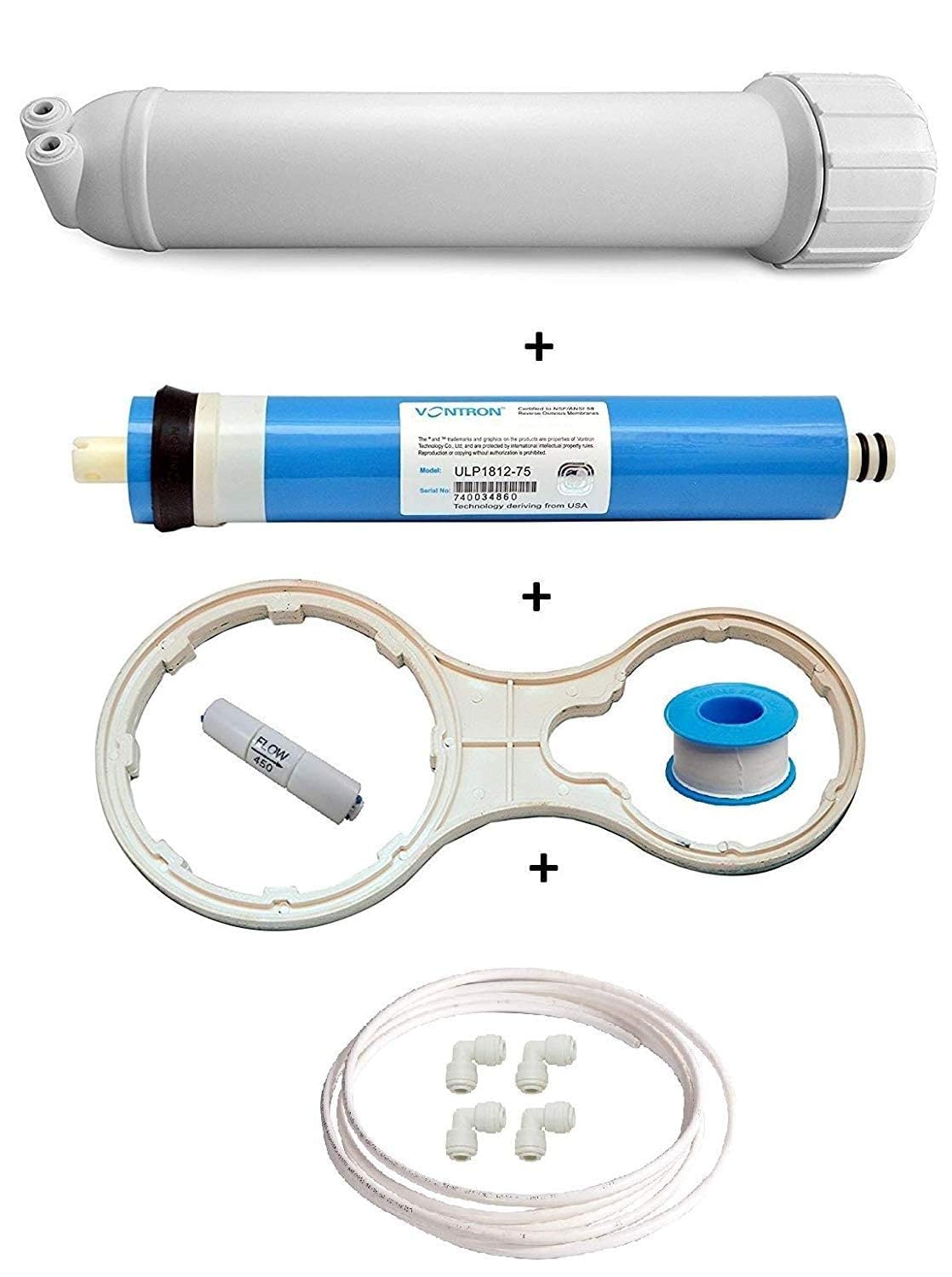 Electronika 75 GPD Membrane Replacement Kit with Membrane Housing ...