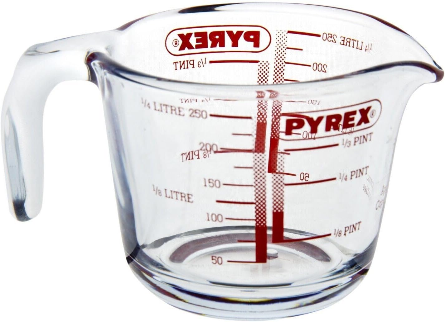 Pyrex Classic Glass Measuring Jug High Heat Resistance 0.25 Litre ...