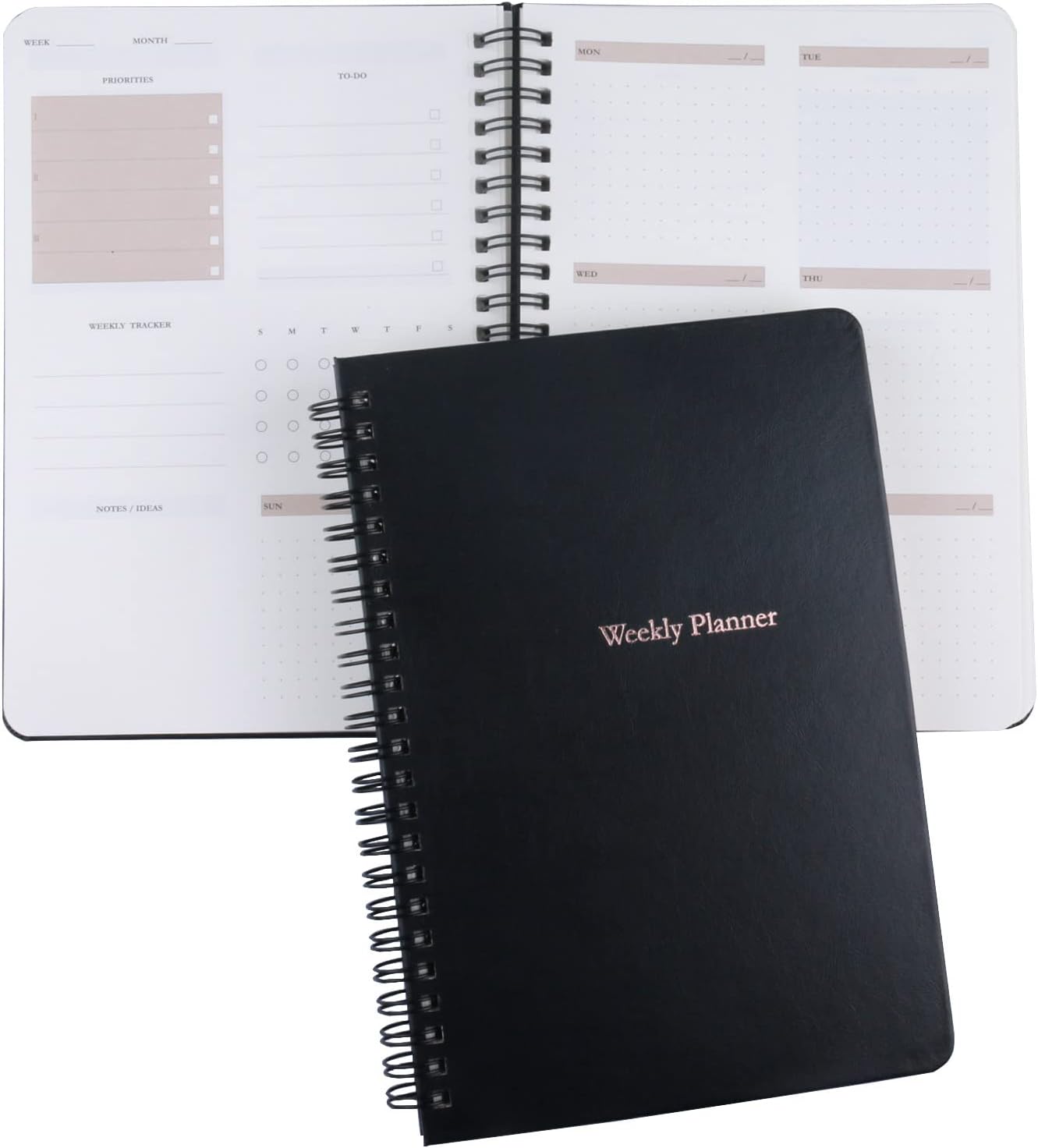 AMO HERMOSO A5 Wochenplaner Undatierter Planer mit To-Do-Liste, Spirale ...