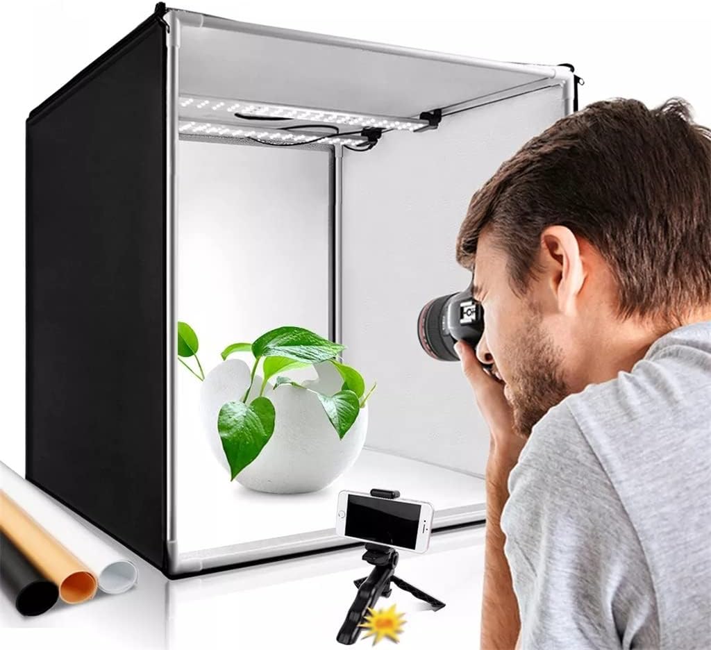 Amazon.com : Foldable Light Box 40cm Portable Softbox with 3 Colors ...