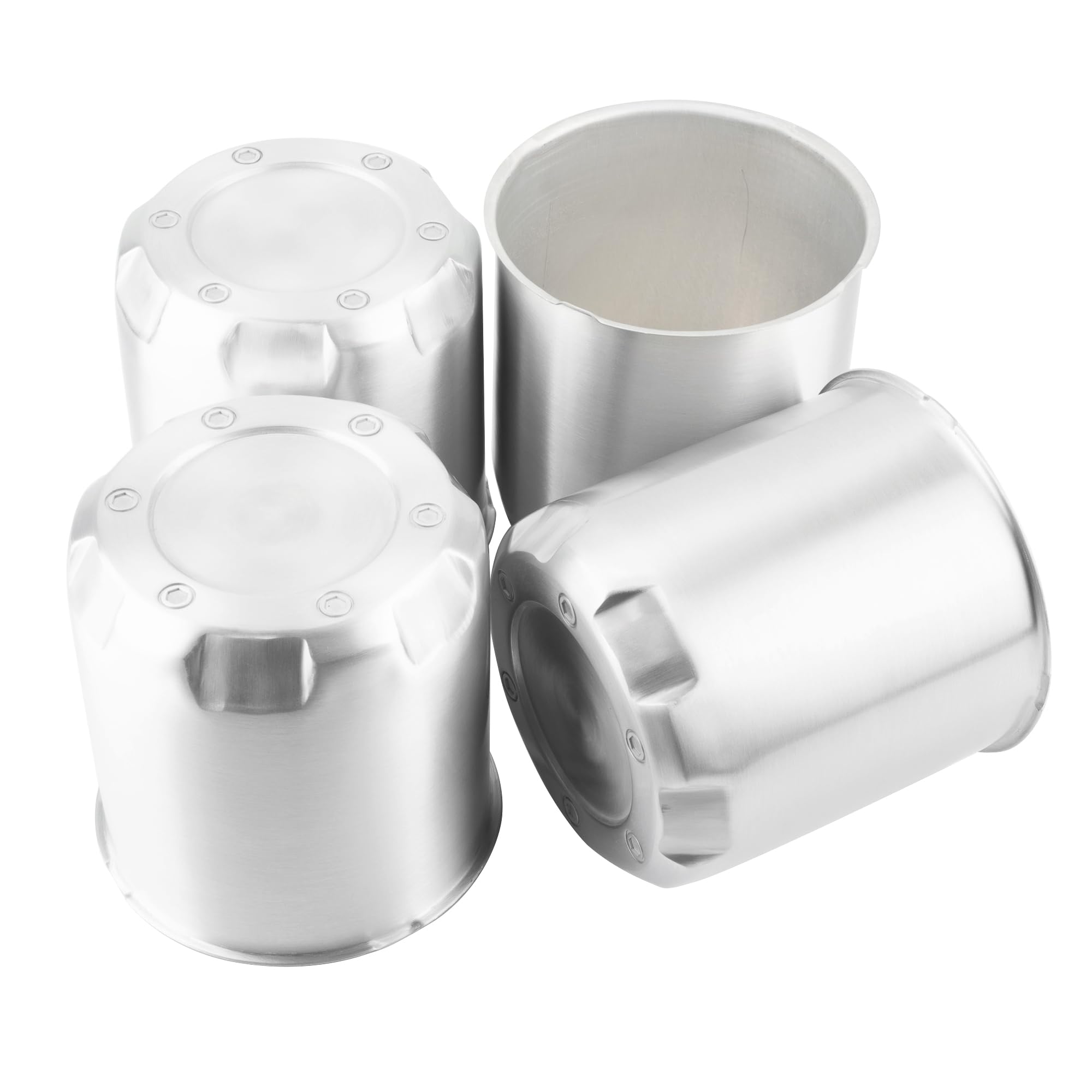 Amazon.com: Rheedal 4Pcs 5.15inch Brushed Aluminum Trailer Wheel Center ...