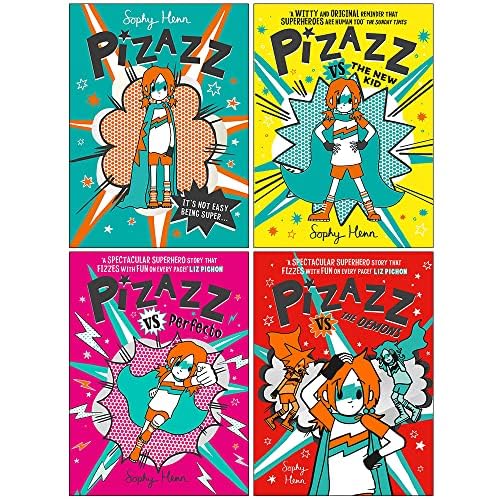 Pizazz Series The Super Awesome New Superhero 4 Books Collection Set by ...