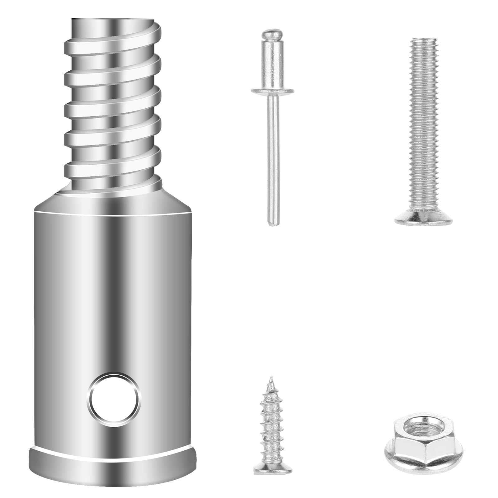 Amazon.com: Psyqtsuary Broom Handle Threaded End,2 Pcs Threaded Tip ...