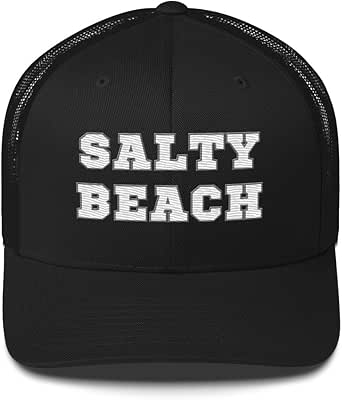 Generic Cool Salty Beach Coast Trucker Style Cap - Funny Beach Hats for ...