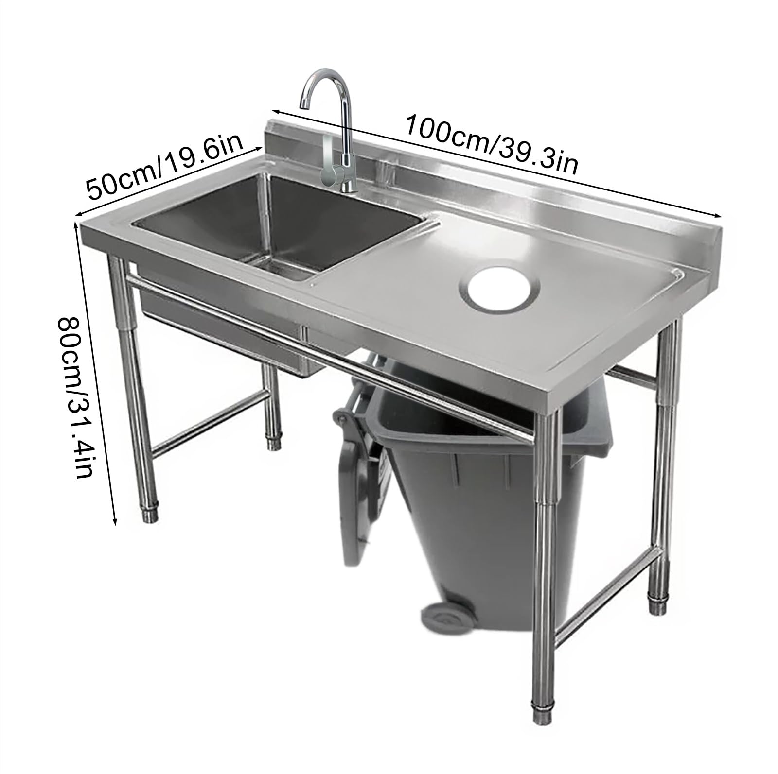 Garage Workbench With Storage Laundry Sink With Cabinet Freestanding ...