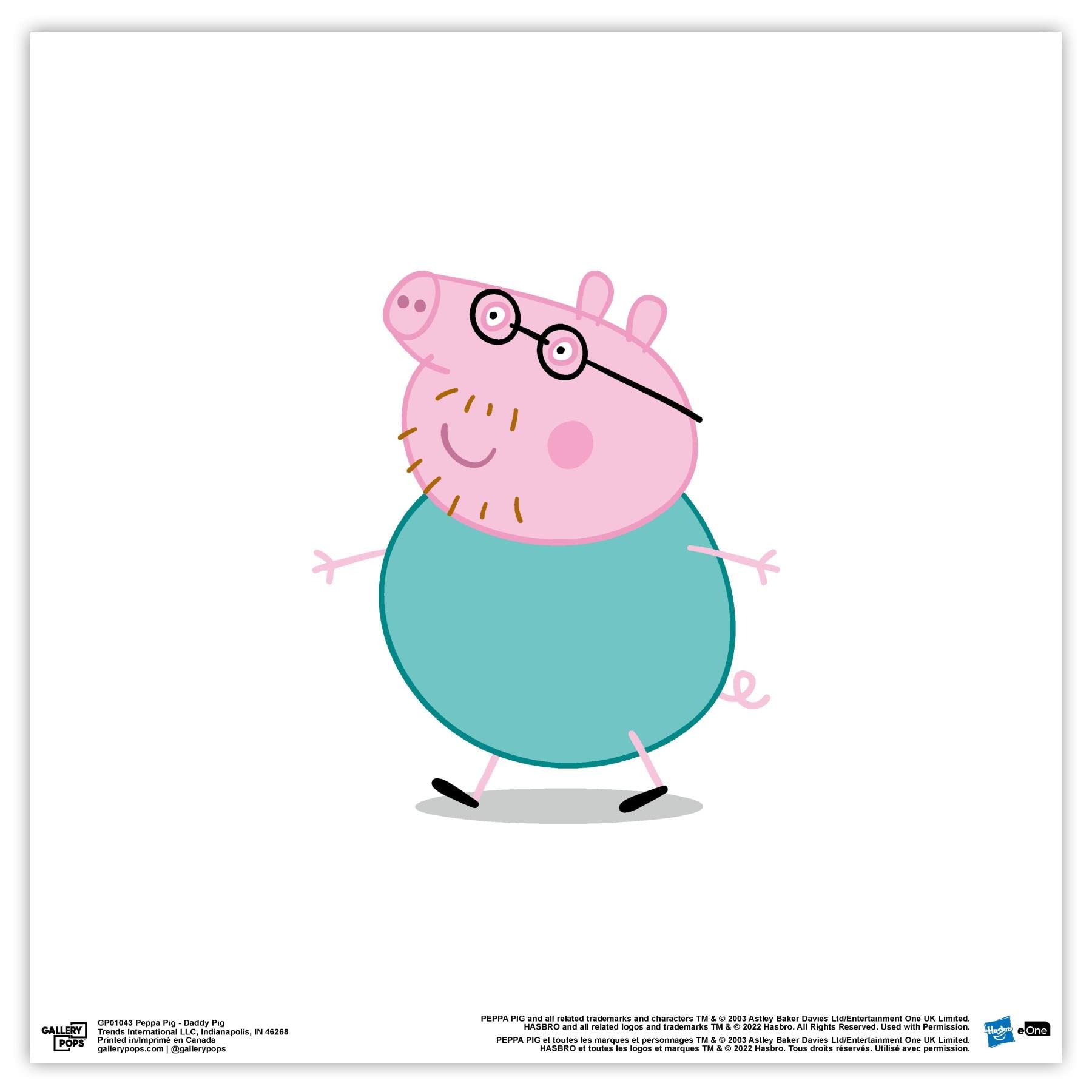 Amazon.com: Trends International Gallery Pops Peppa Pig - Daddy Pig ...