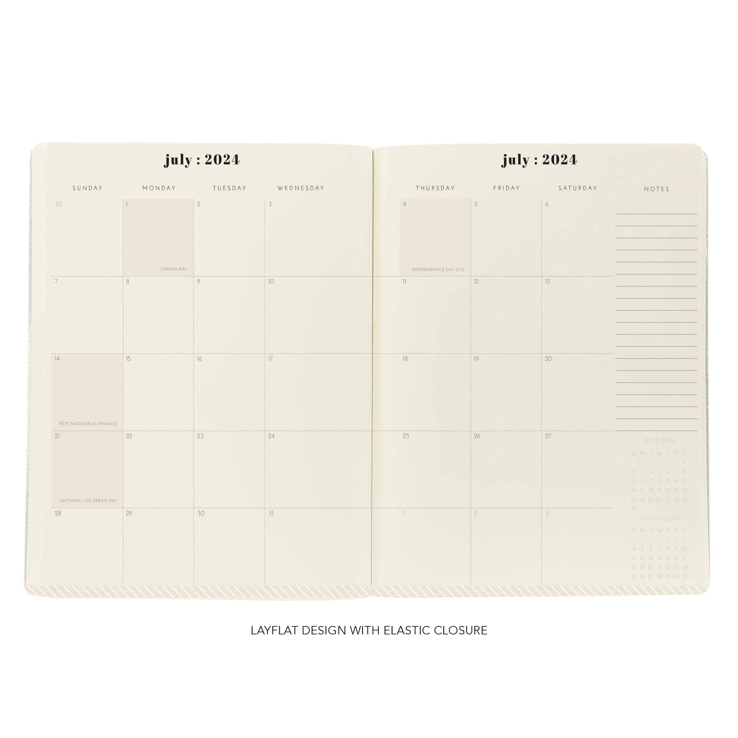 Snapklik.com : Graphique 2025 Monthly Planner 18 Month Organizer, July ...