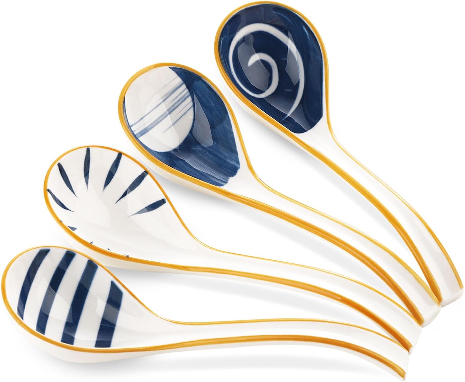 Amazon.com: WHJY Asian Soup Spoon, Ceramic Ramen Spoon, Ramen Soup ...