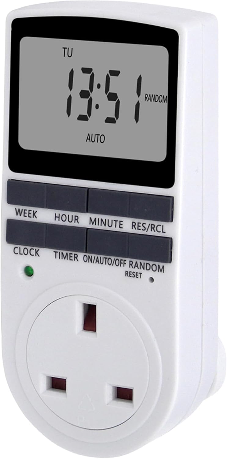 Netagon Home Electric Digital Security Timer Plug in Socket ...