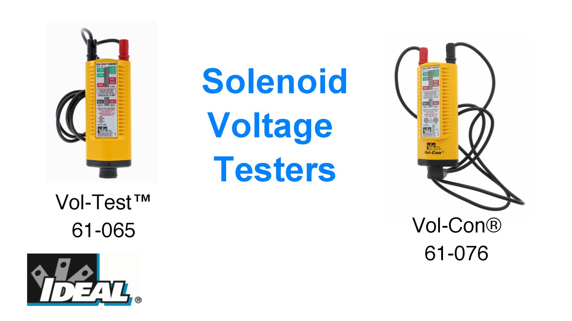 Watch IDEAL Vol-Con and Vol-Test Solenoid Voltage Testers on Amazon Live