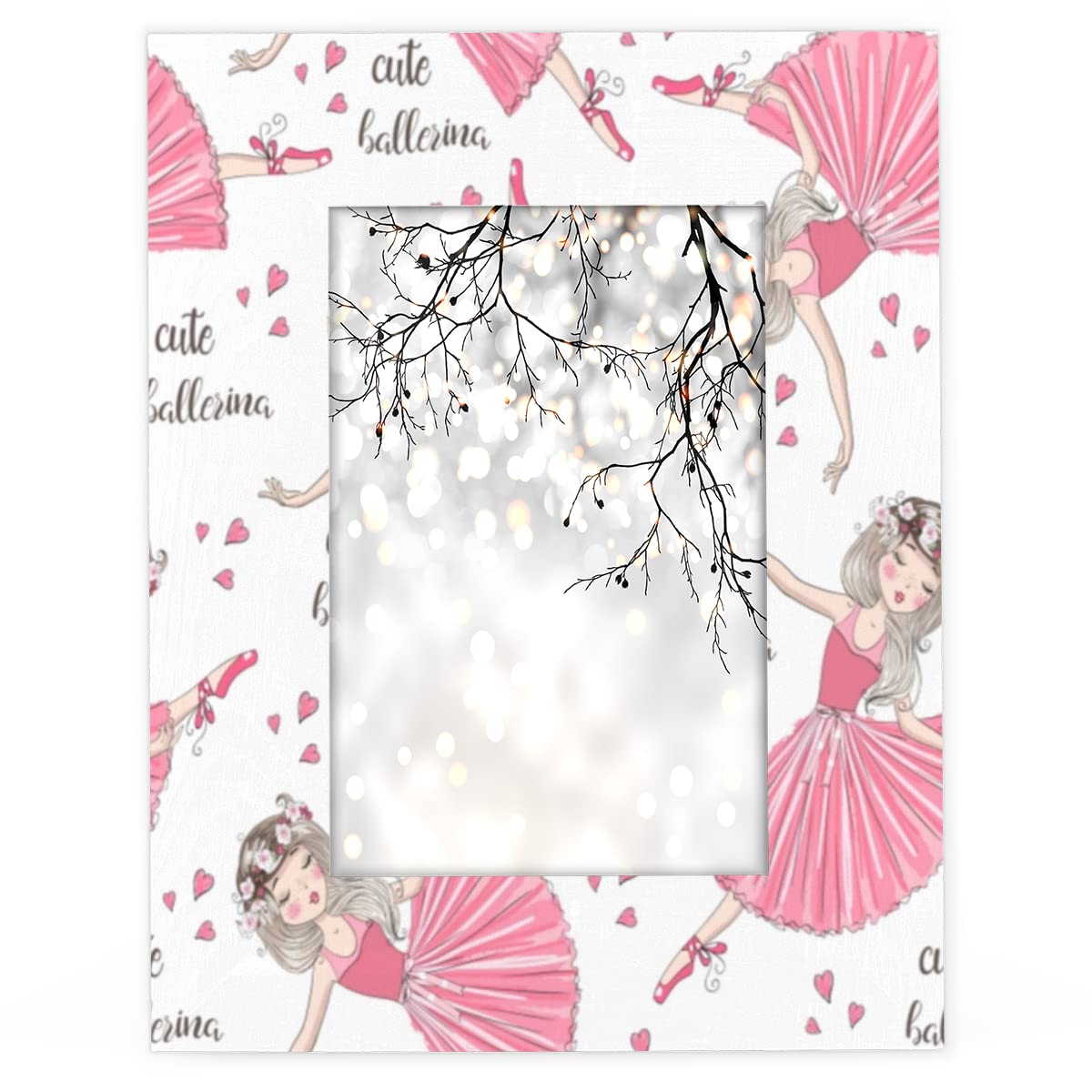 Amazon.com - AUUXVA Cute Ballet Dancer 5x7 Picture Frame, Ballerina ...